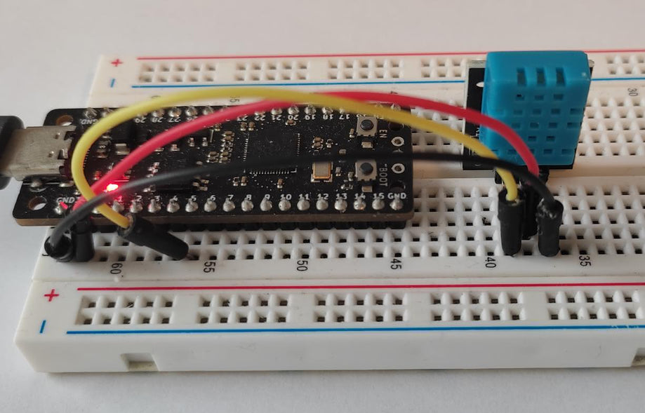DHT11 Pi Pico in MicroPython: Measuring temperature & humidity