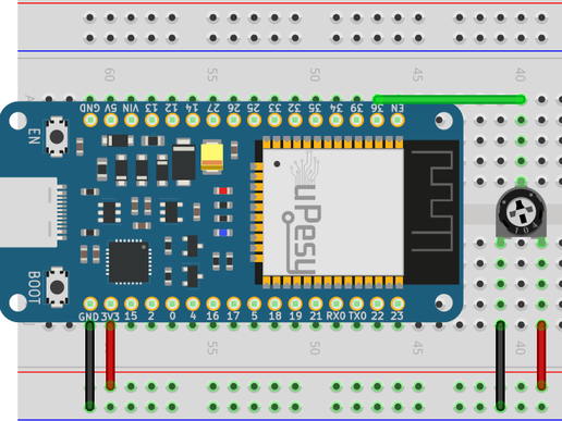Measure analog voltage on ESP32 with ADC