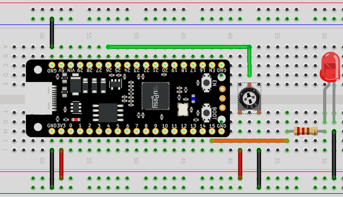 Measure an analog voltage with the ADC of the Pi Pico in MicroPython
