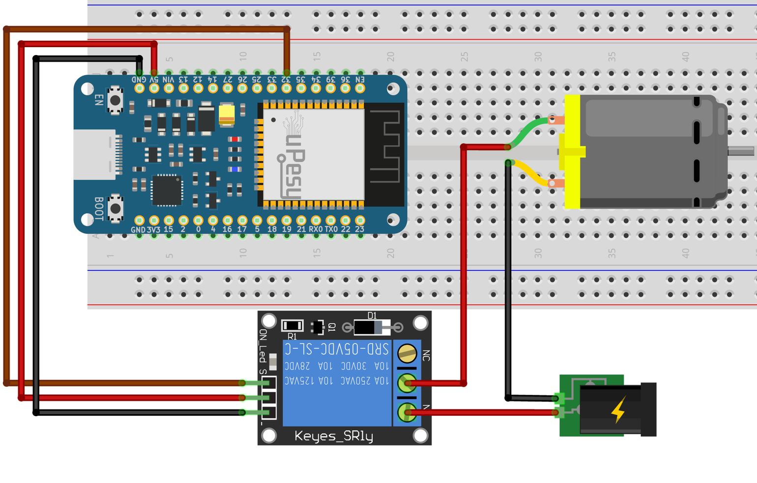 ESP32 Relay with Arduino Code: Control AC Appliances
