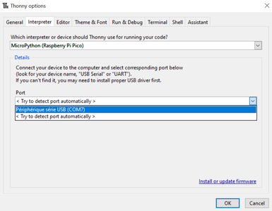 How install MicroPython on the Raspberry Pi Pico board