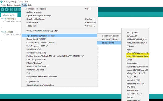 ESP32 Arduino: Install ESP32 boards in Arduino IDE